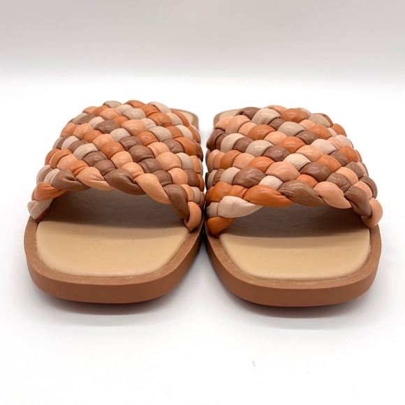 Madewell | Shoes | Madewell Suzi Slide Sandal Women 75 Brown Tan Puffy ...